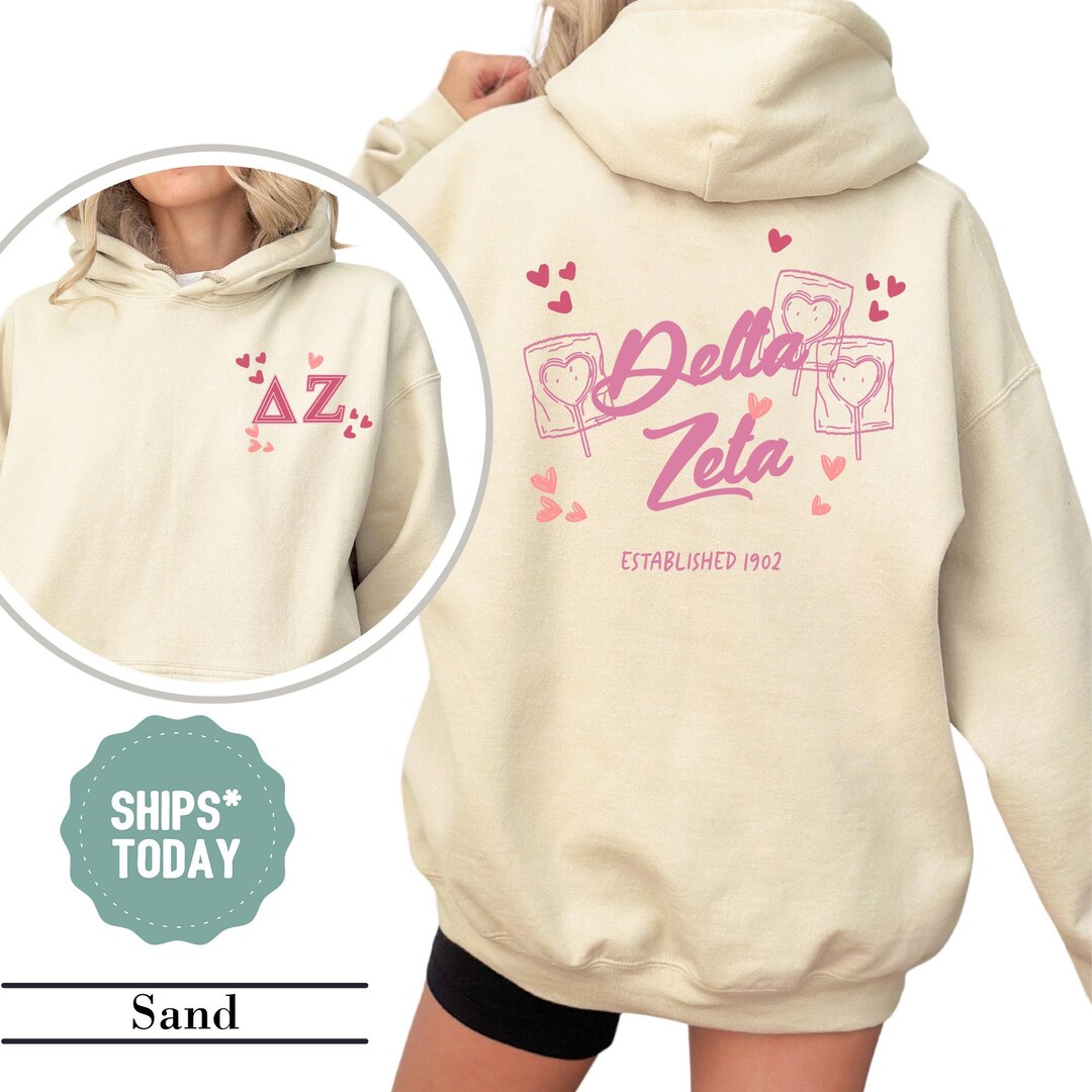 Delta Zeta Sweet Candy Sorority Sweatshirt - Dee Zee Sorority Gifts ...