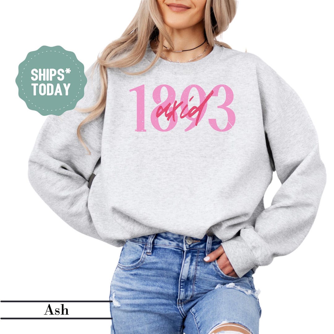 Alpha Xi Delta Cursive Sorority Sweatshirt AXID Sorority Crewneck ...