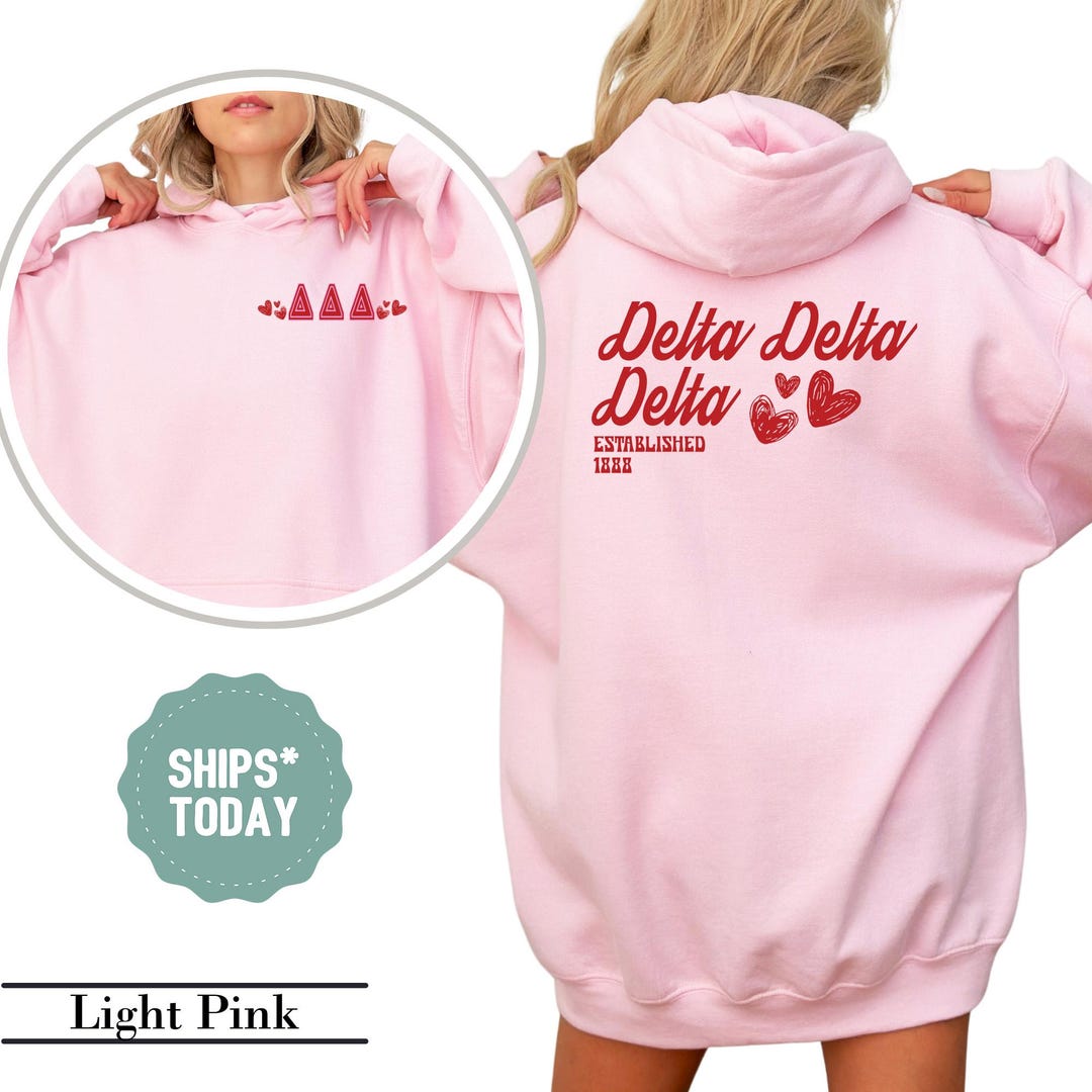 Delta Delta Delta Retro Crush Sorority Sweatshirt - Tri Delta Merch ...