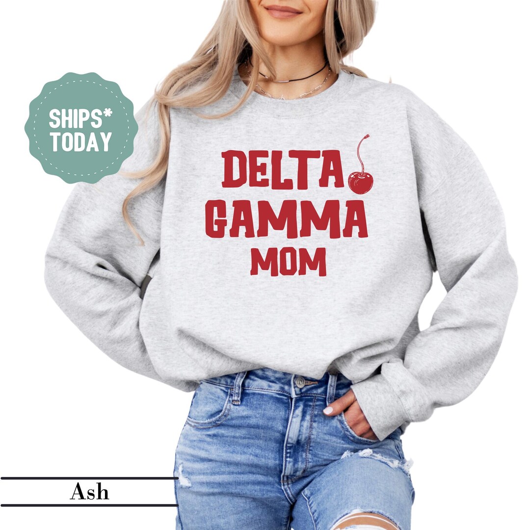 Delta Gamma Cherry Mom Sorority Sweatshirt - Dee Gee Sorority Mom ...