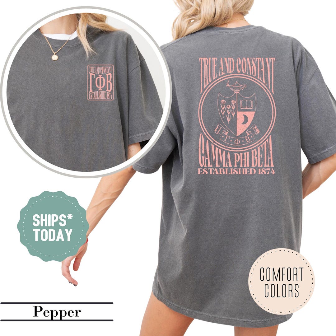 Gamma Phi Beta Crested Pride Sorority T-shirt - Gamma Phi Sorority ...