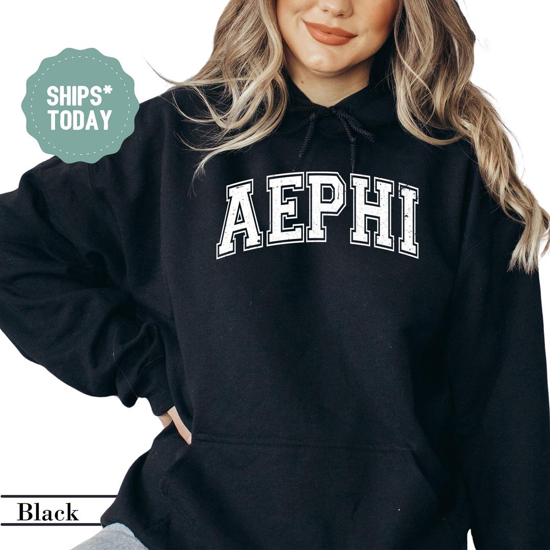 Alpha Epsilon Phi Bold Letters Sorority Sweatshirt AEPHI Sorority ...