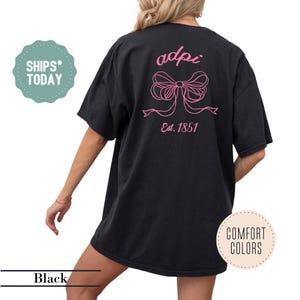 Alpha Delta Pi Pink Ribbon Sorority T-shirt - Adpi Merch - Comfort ...