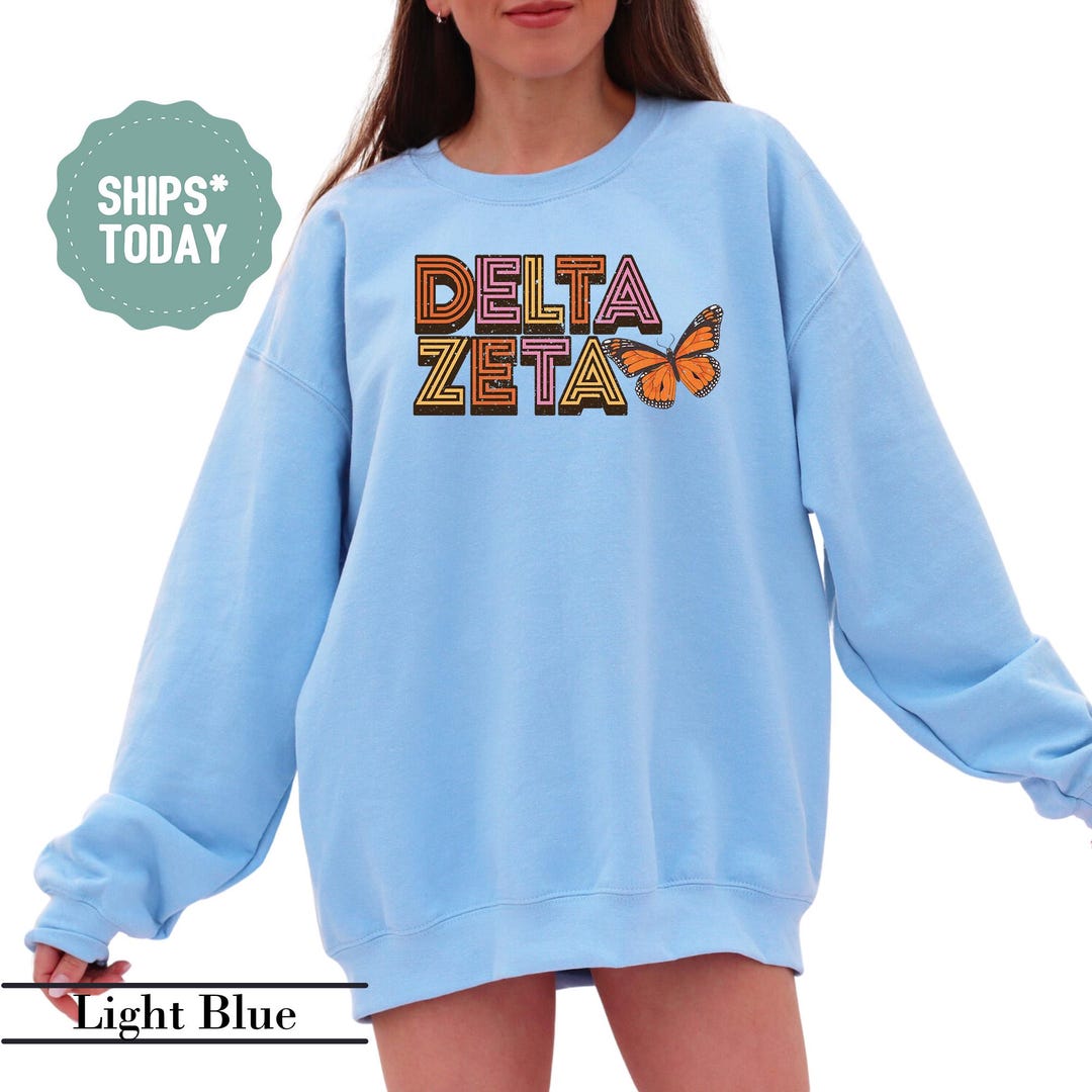 Delta Zeta Flutter Tribe Sorority Sweatshirt Dee Zee Sweatshirt ...