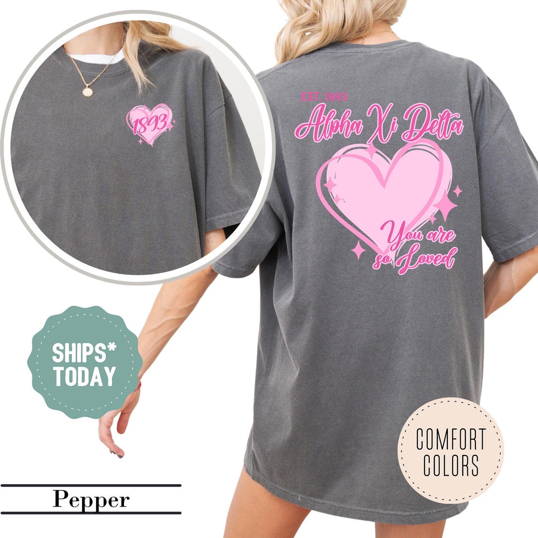 Alpha Xi Delta You're Loved Sorority T-shirt - AXID Sorority Shirt ...