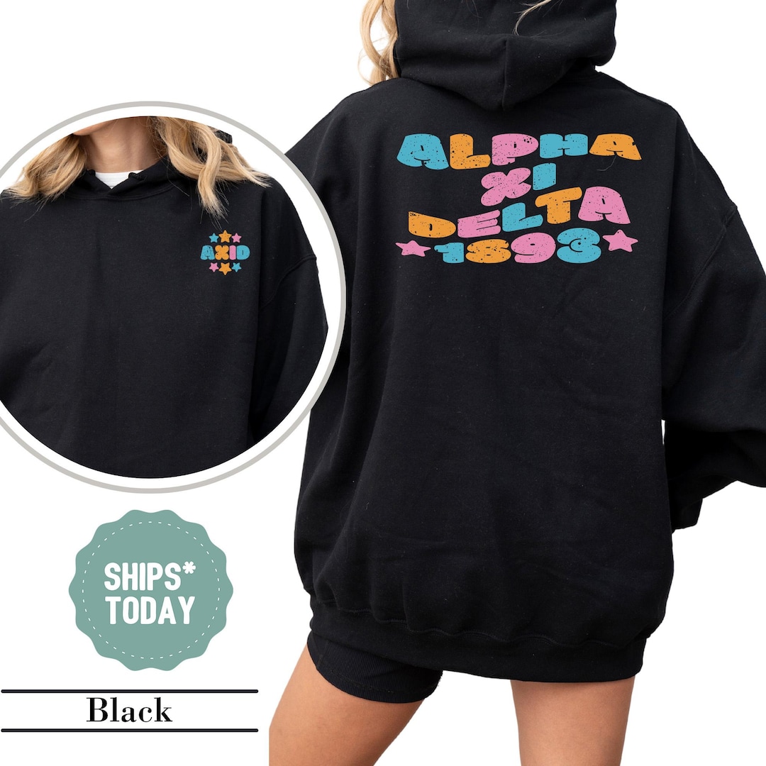 Alpha Xi Delta Retro Faded Sorority Sweatshirt AXID Merch Big Little ...