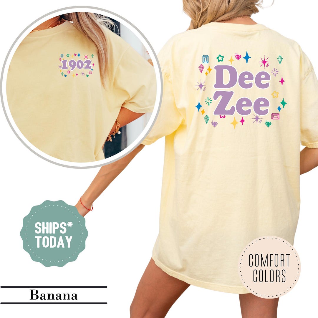 Delta Zeta Glam Greek Sorority Shirt - Dee Zee Sorority Merch - Big ...