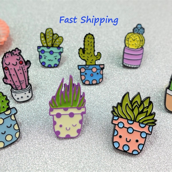 Cactus Pin - Etsy