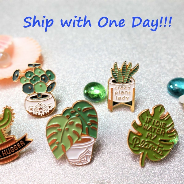 Plant Enamel Pin - Etsy