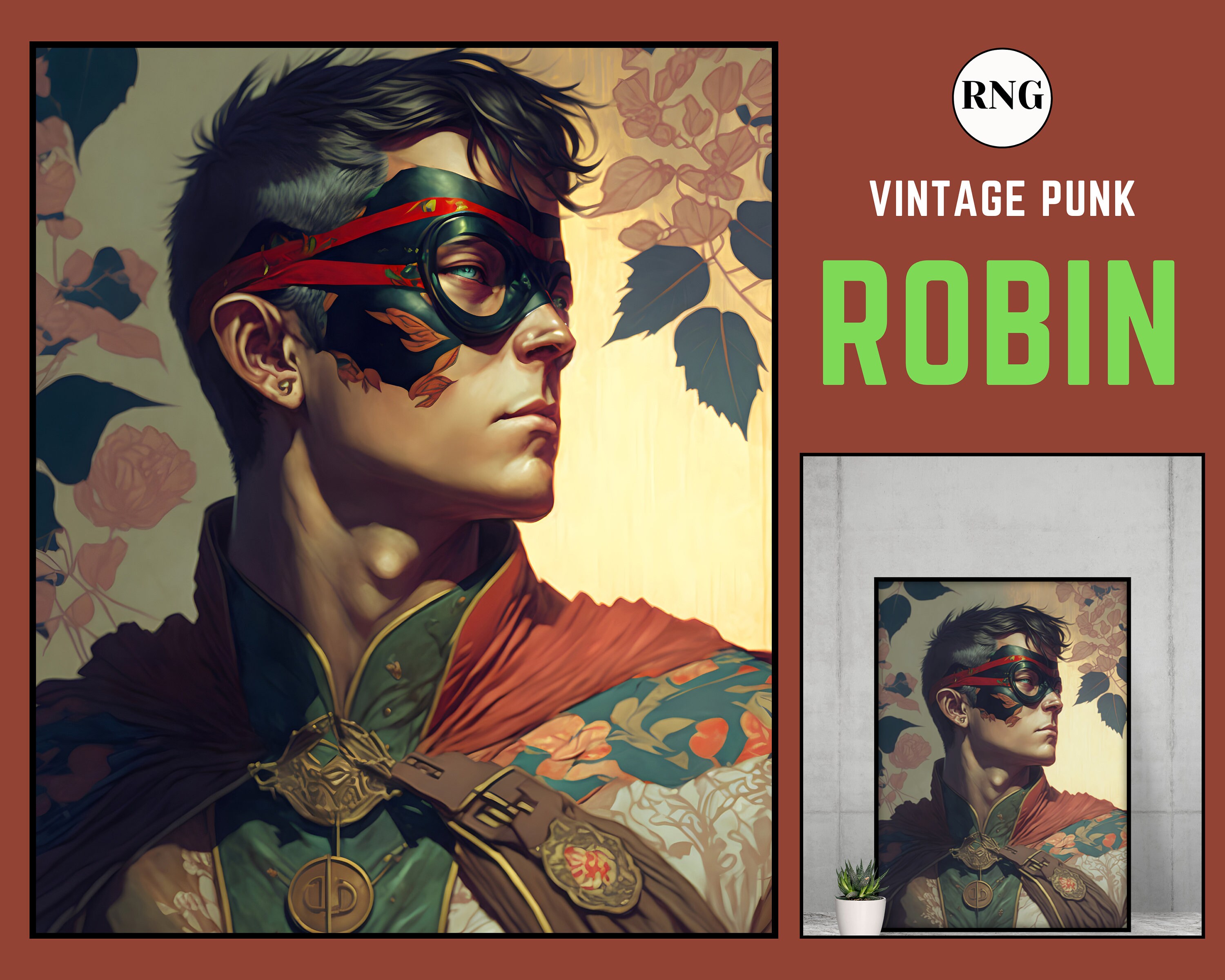 Vintage-punk Dc's Robin Fan Art, Vintage Style Robin, Batman and Robin ...