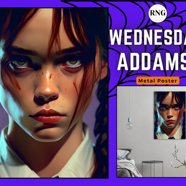 Wednesday Pop Art Poster - Etsy UK