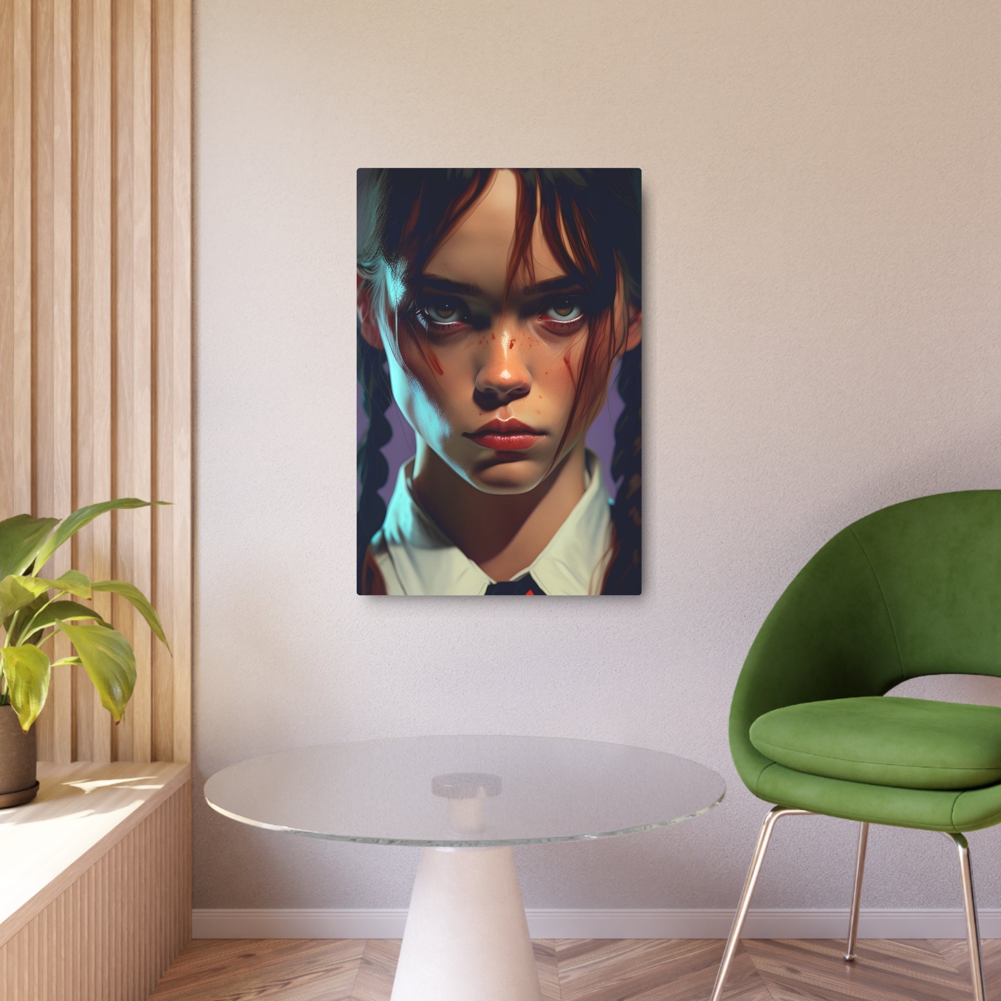 Wednesday Addams Metal Poster Print, Addams Family Poster, Netflix ...