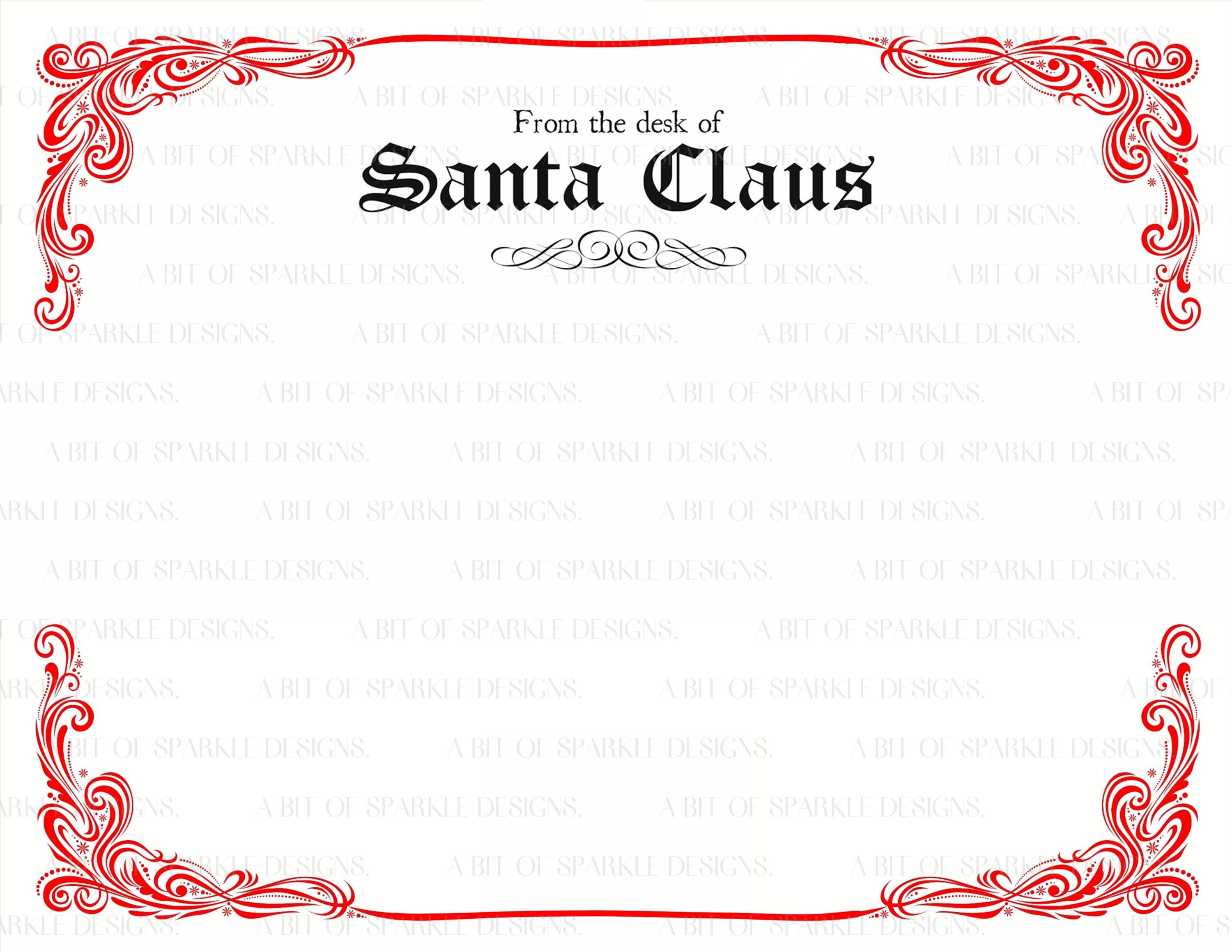 EDITABLE Letter From Santa Claus, Personalized Letter From Santa, From ...