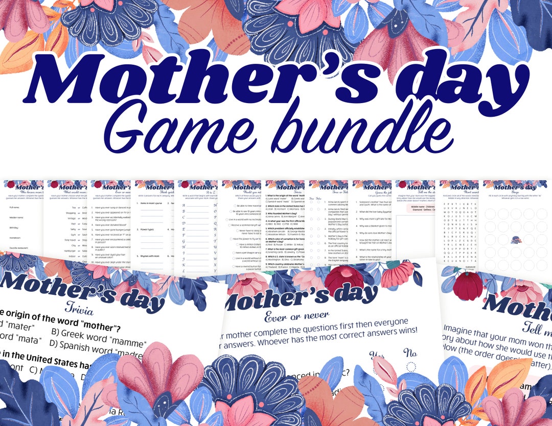 Mothers Day Game, Printable Mother's Day, Printable Family Games ...