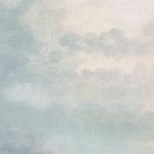 Vintage Cloud Painting: Muted Blue Sky Watercolor (printable) - Etsy
