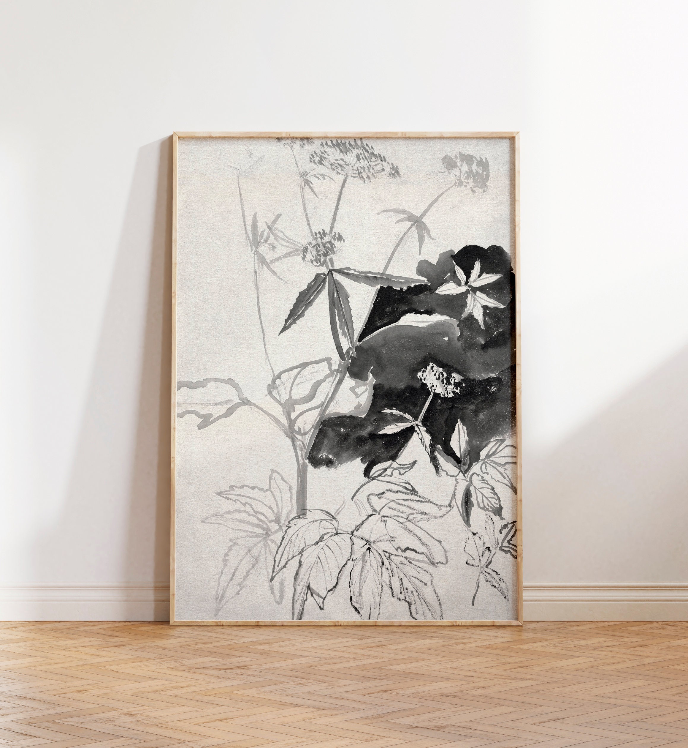 Vintage French Botanical Art Print Antique Botanical Drawing Neutral ...