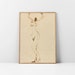 Vintage Abstract Drawing of Figure Printable Art Abstract - Etsy