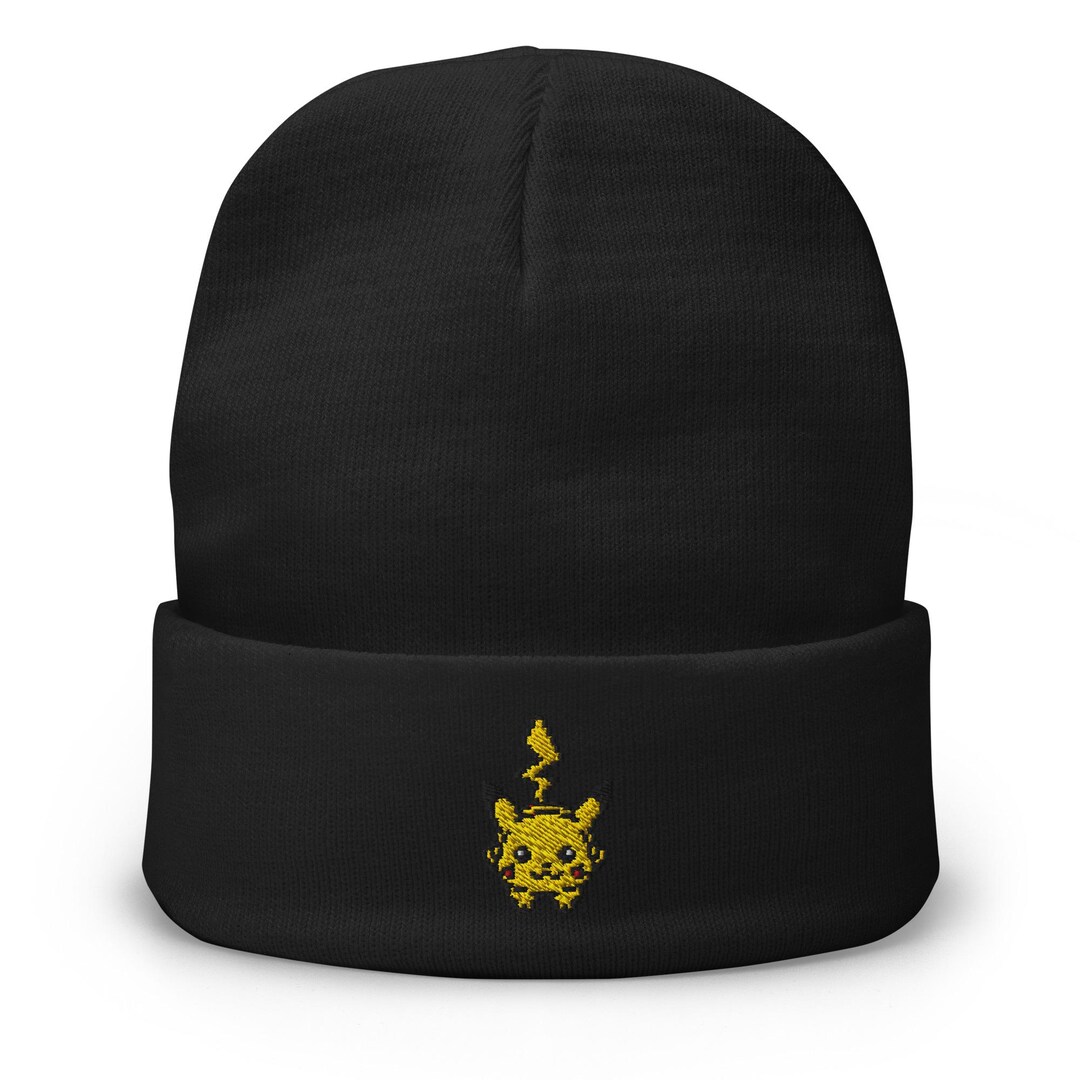 Pokemon Yellow Pikachu Sprites Embroidered Beanie - Etsy
