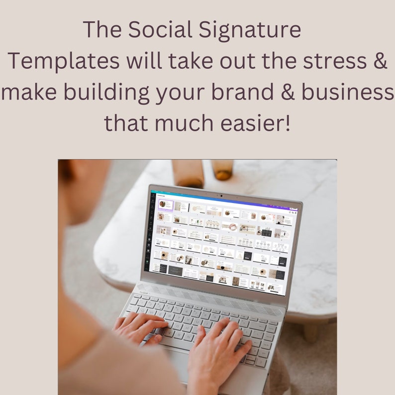 SOCIAL SIGNATURE BUNDLE Canva Template Social Media Template, Pinterest ...