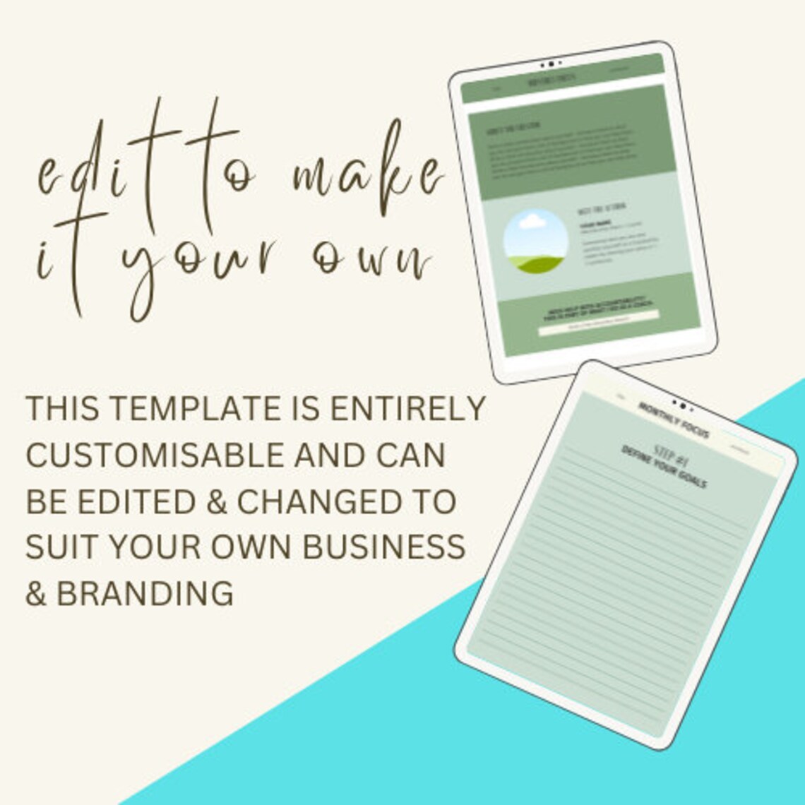 Monthly Focus Planner Template, Monthly Goal Planner, Goal Planner ...