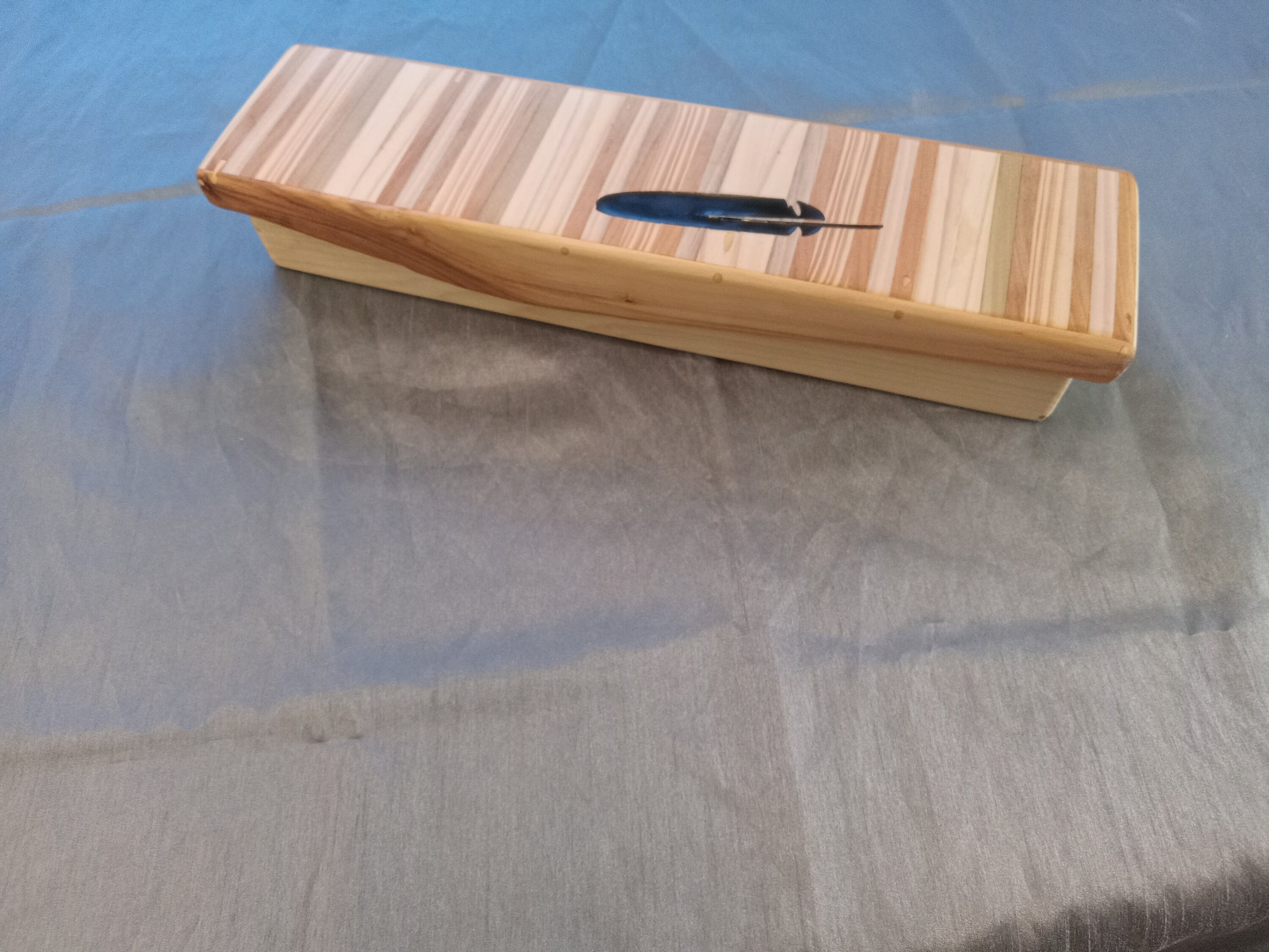 Feather Box, Smudging Box. Eclectic Pine, Aspen, Willow Feather Box ...