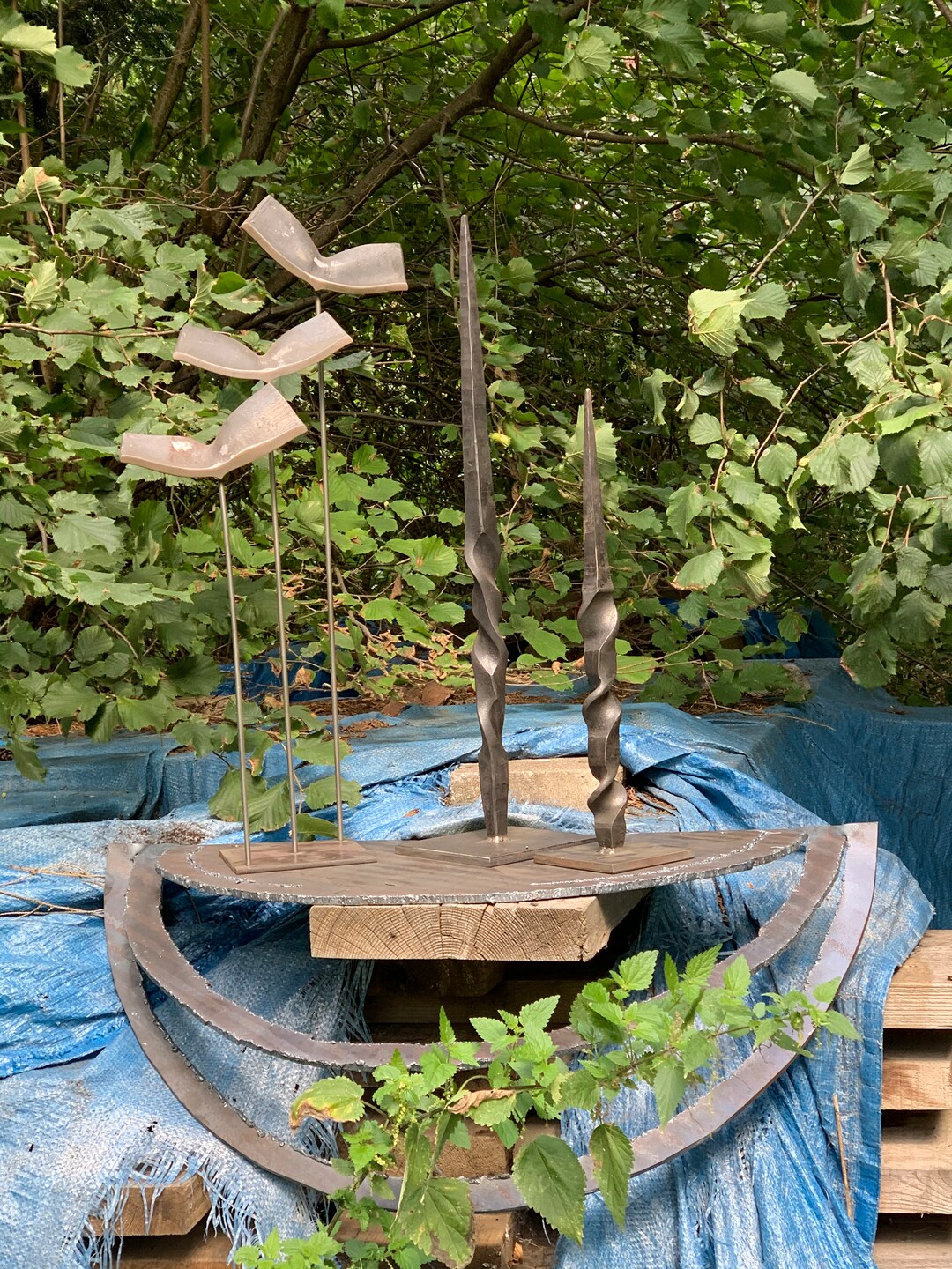 Unique Metal Sculpture, Outdoor and Garden Decor, Handcrafted Art ...