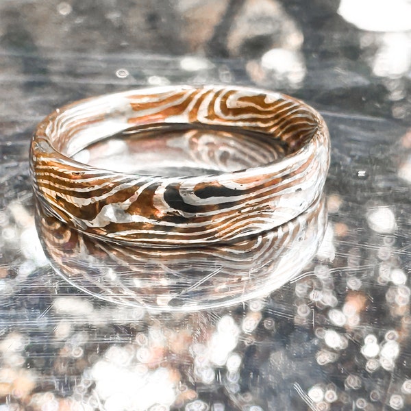 Mokume Gane Rings - Etsy
