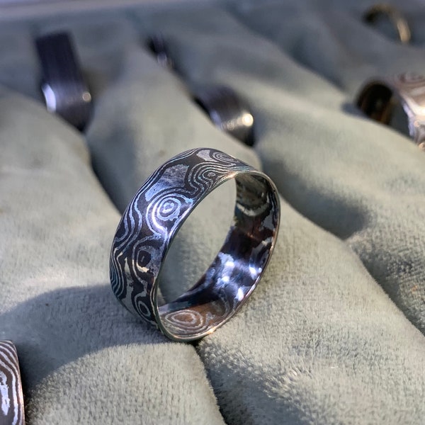 Mokume Gane Rings - Etsy