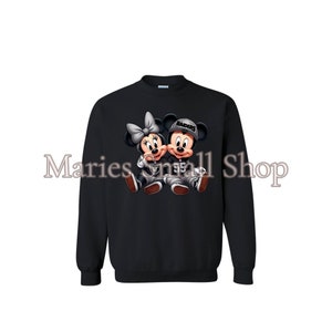 Las Vegas Raiders Minnie and Mickey Crew Neck - Etsy