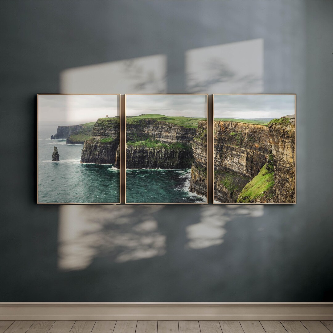 Cliffs of Moher Print Set: Ireland Landscape Photography, Living Room ...