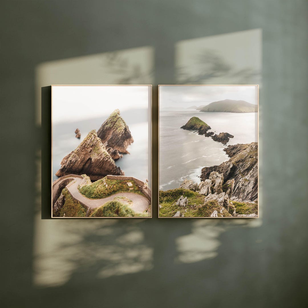 Set of 2 Dingle Prints, Dunquin Pier, Dunmore Head, Co Kerry, Ireland ...