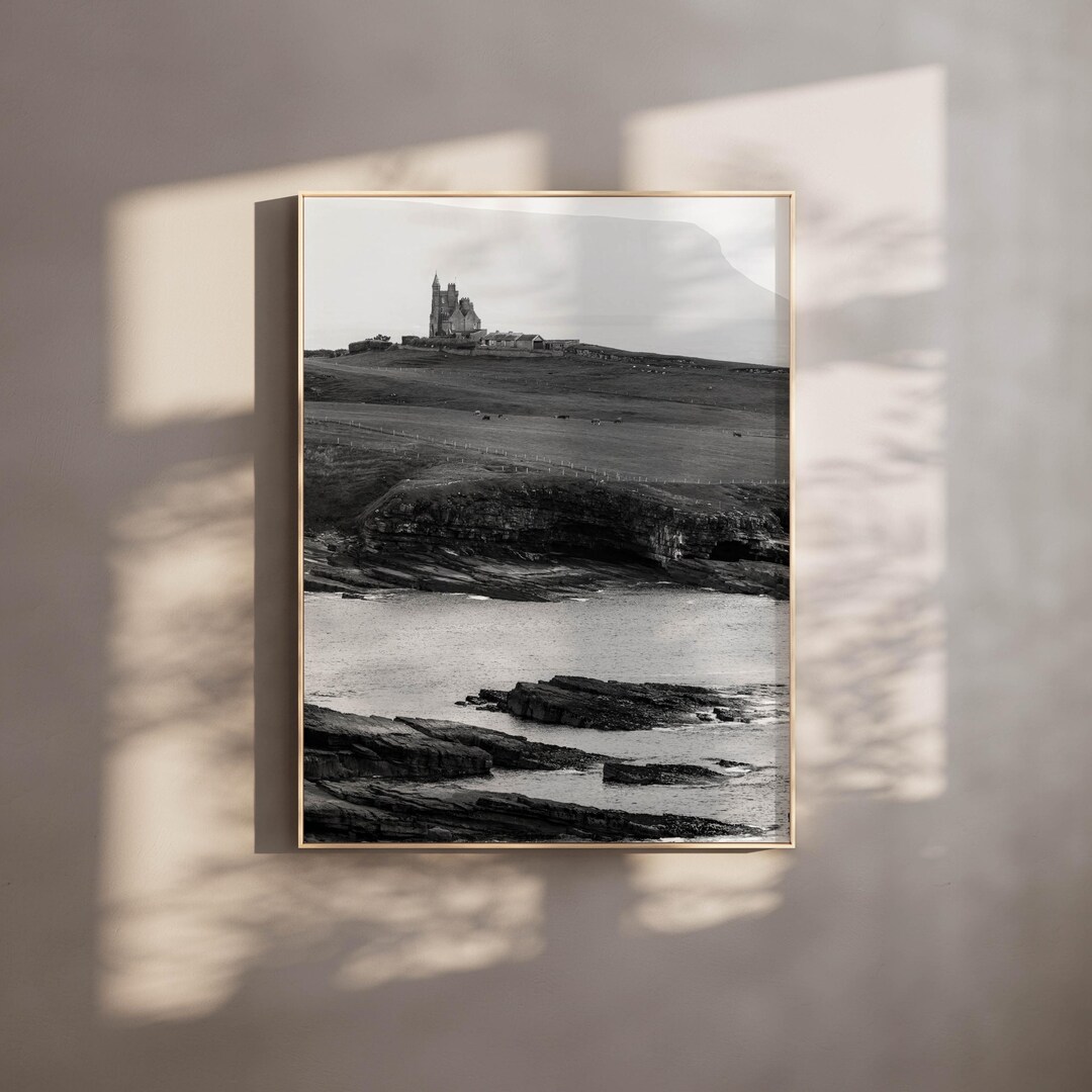 Classiebawn Castle Wall Art Print, Benbulbin Mountain, Sligo, Ireland ...