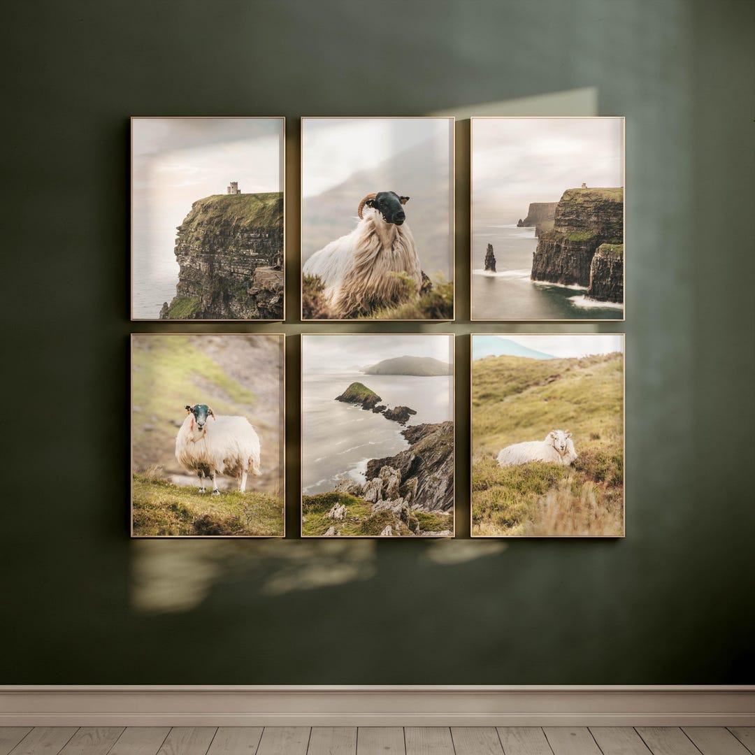 Set of 6 Irish Prints: Cliffs of Moher, Dunmore Heads | Photography ...