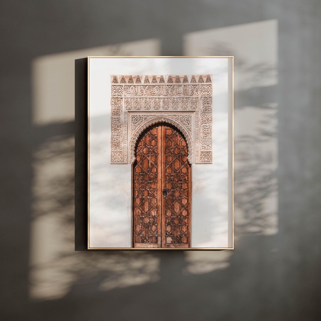 Islamic Doorway Wall Art Print | Elegant Islamic Calligraphy | Muslim ...
