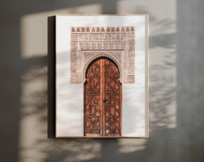 Alhambra Tile Print Andalusian Islamic Mural Wall Art Muslim ...