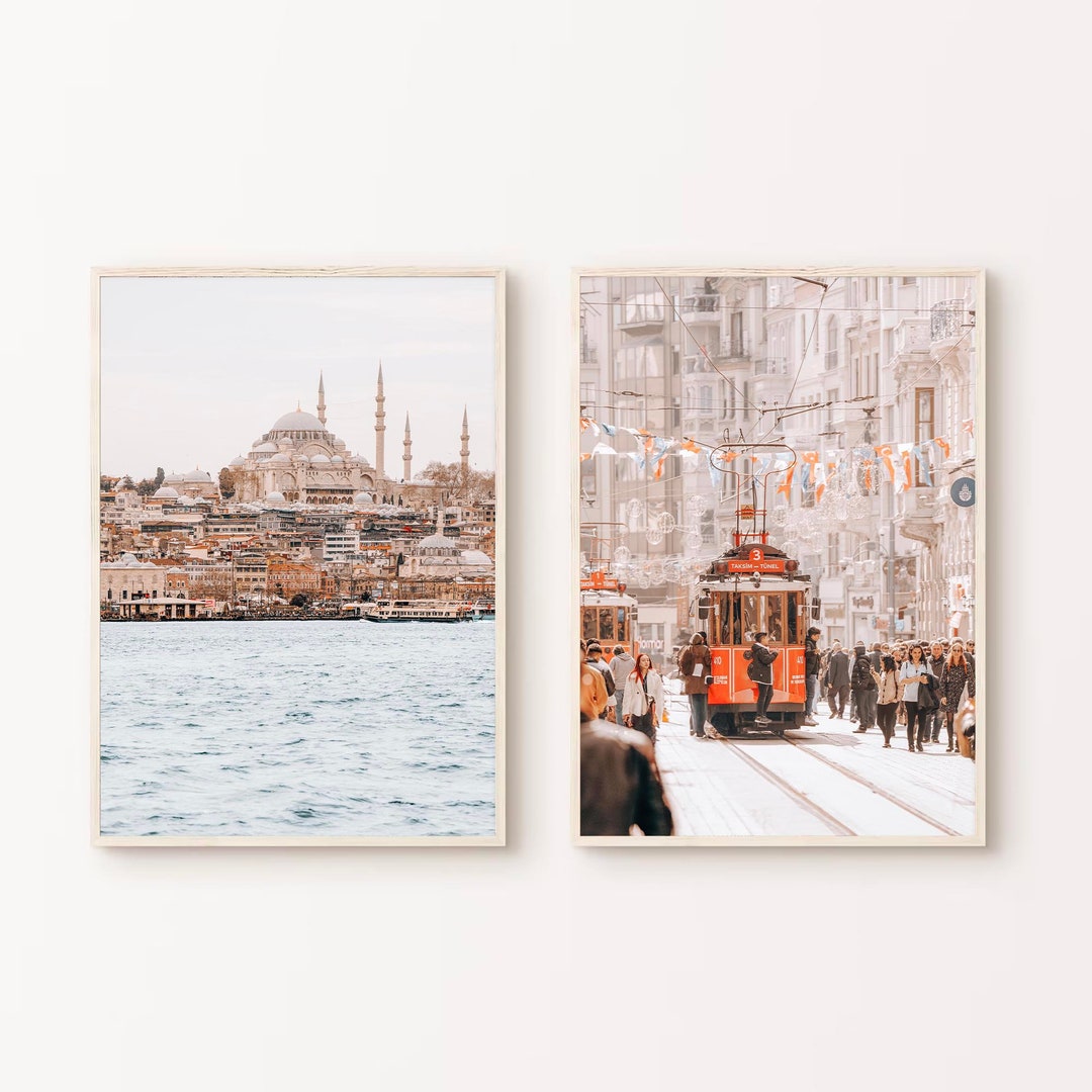 Set of 2 Wall Art Prints From Istanbul City, Turkey Digital Download ...