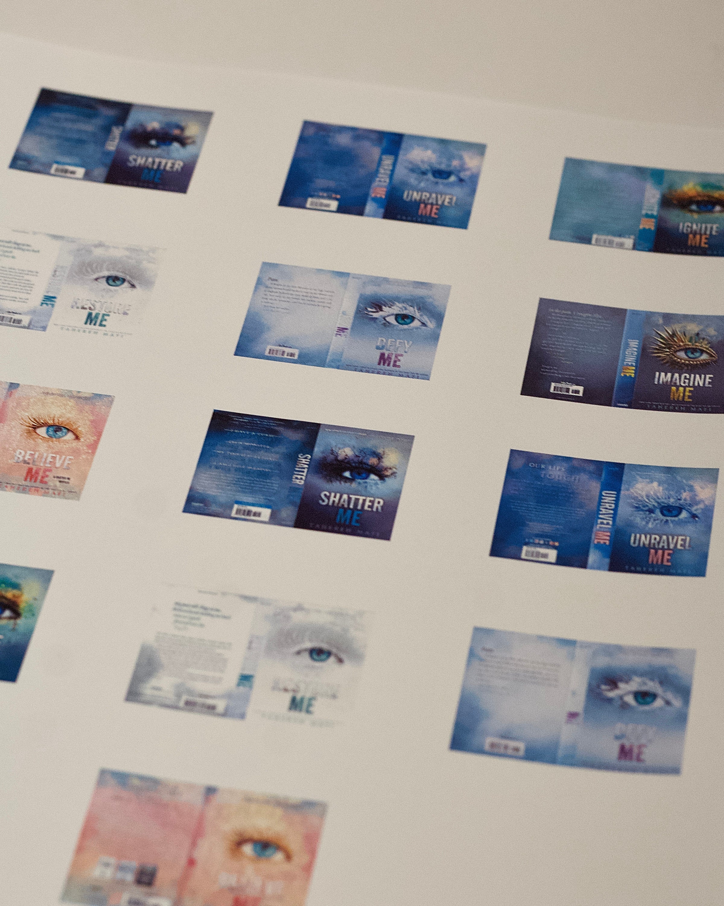 Shatter Me Series Covers