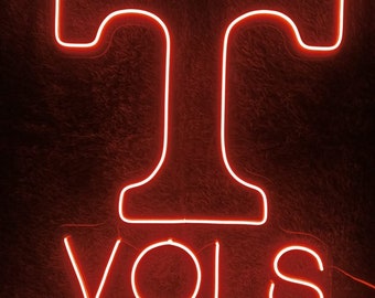 University of Tennessee Power T Logo Volunteers LED Neon Sign ...