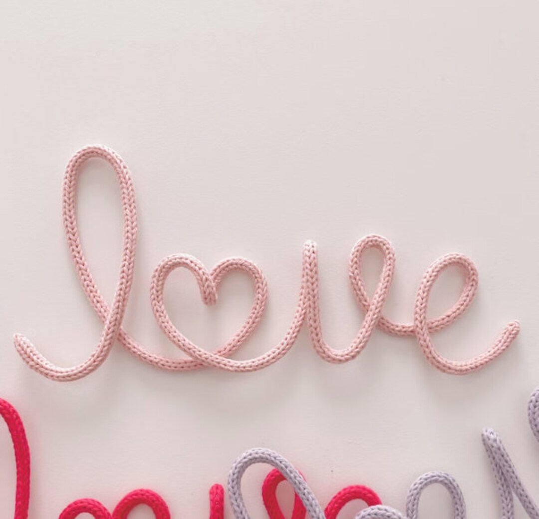 Love heart Wall Decor, Custom Sign, Pastel Valentines Day Decor, Girls ...