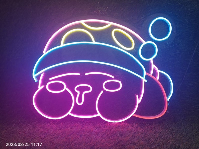 Kirby Neon Sign, Kirby Decor, Gaming Room Decor, Japanese Neon Sign ...