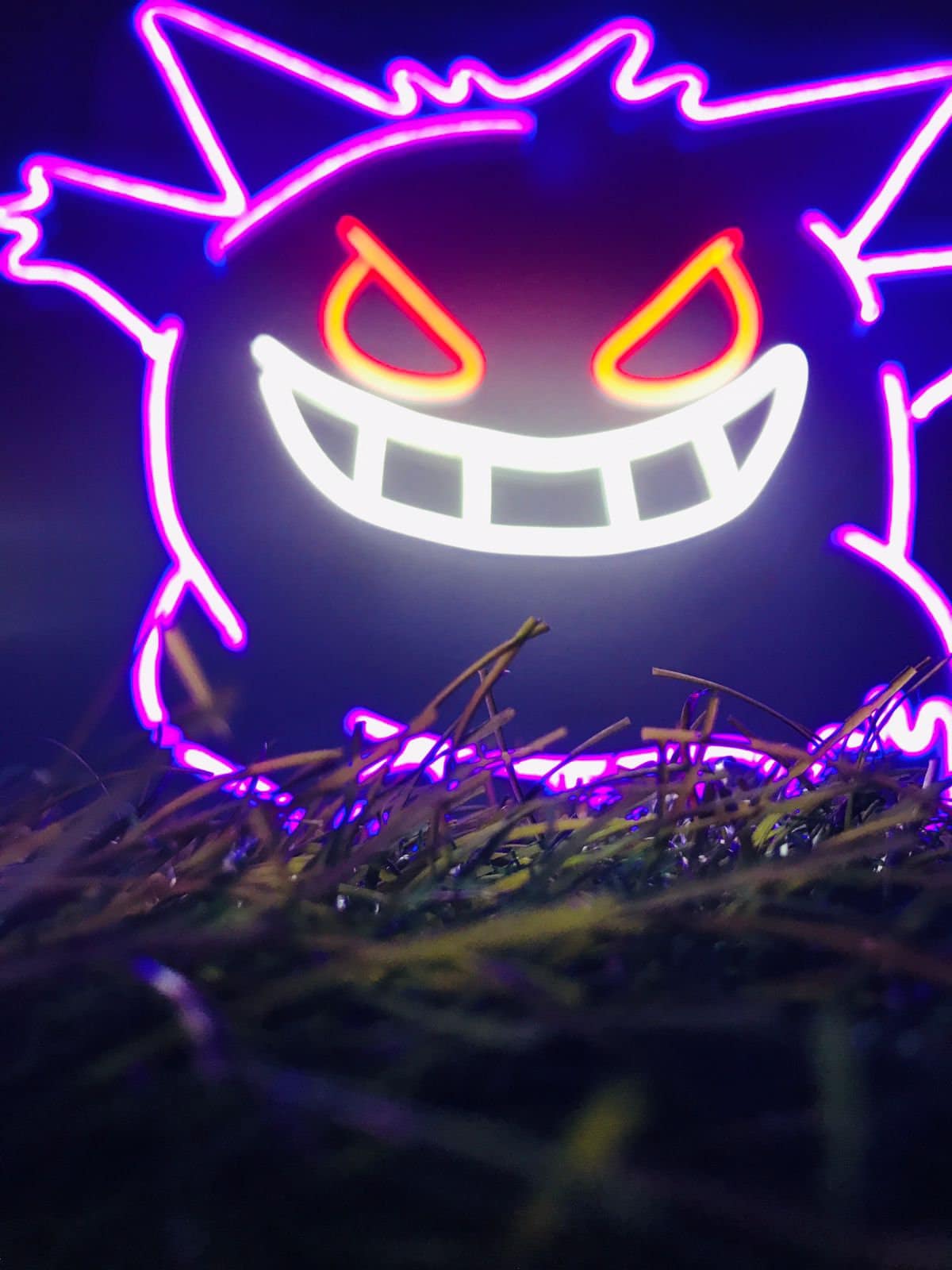 Gengar Neon Sign Wall Art Decor Anime Neon Sign Game Room Neon Kids ...