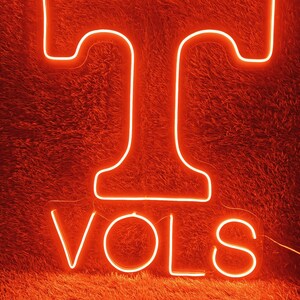 University of Tennessee Power T Logo Volunteers LED Neon Sign - Etsy