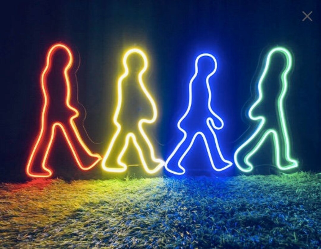 The Beatles Neon Sign Beatles Neon Custom Neon Sign Handmade Neon Sign ...