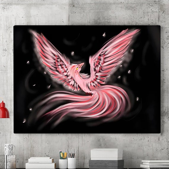 Pink Phoenix Bird