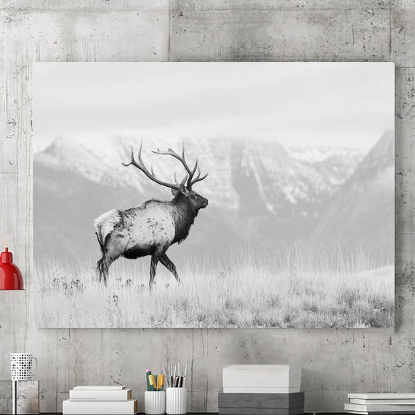 Elk Canvas Wall Art - Etsy