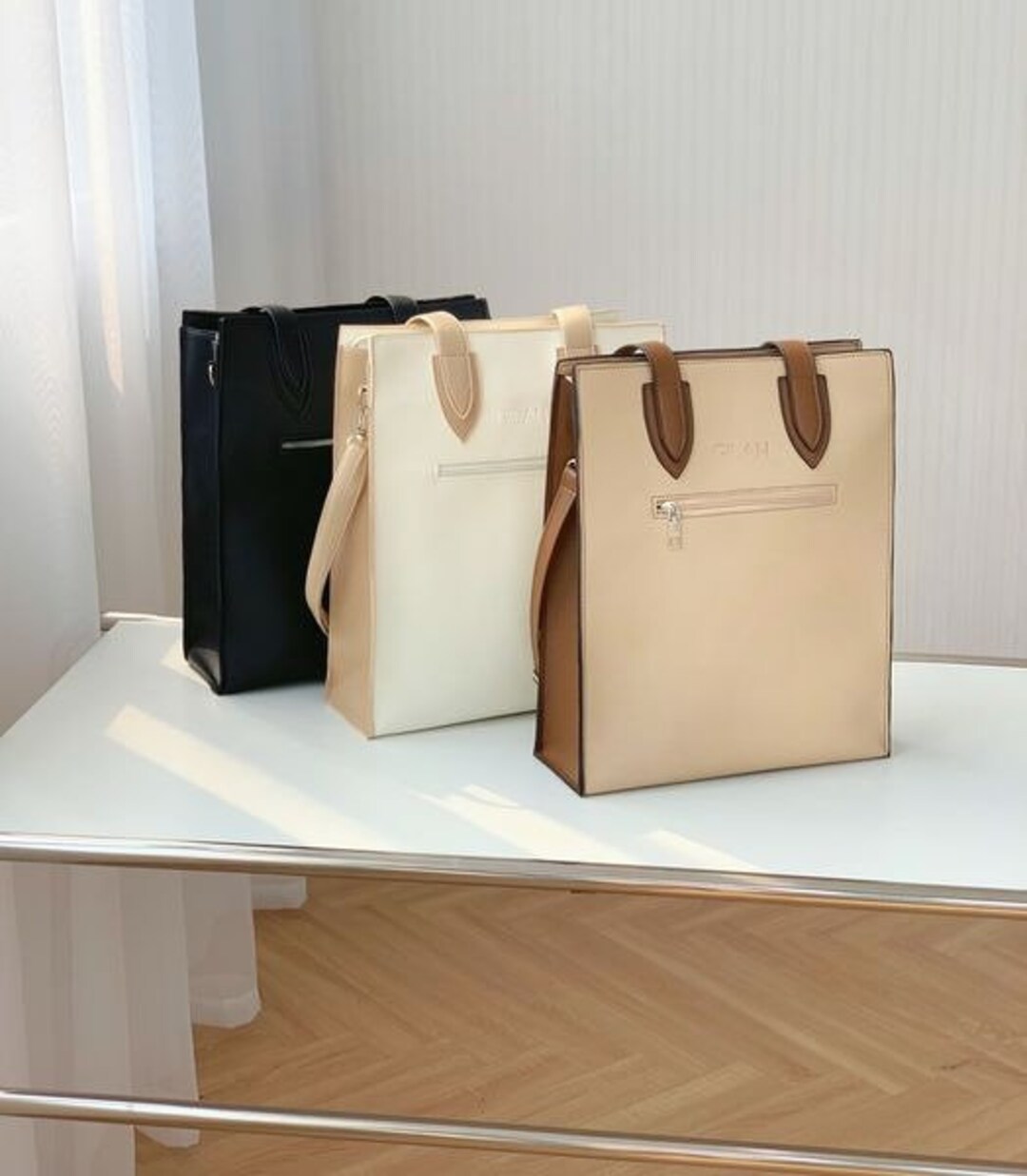 Leather Hand Bag Handmade Women Bag Bags Work Bag Large - Etsy