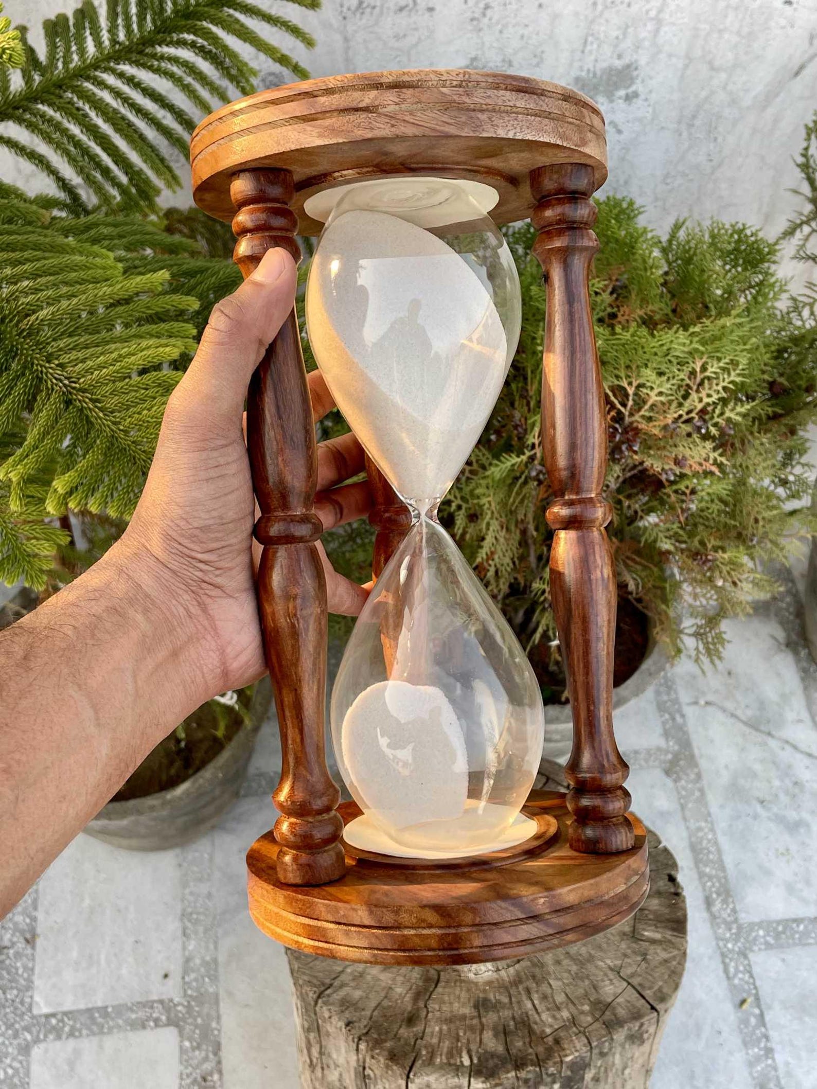 Handcrafted Nautical Wooden Hourglass - 60 Minute Sand Timer - Etsy