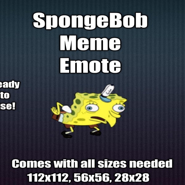 Spongebob Emotes Twitch - Etsy Israel