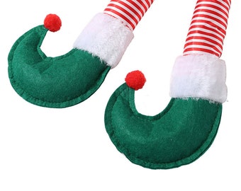 22 Fabric Santas Workshop Elf Legs, Elf Legs for Christmas Tree ...
