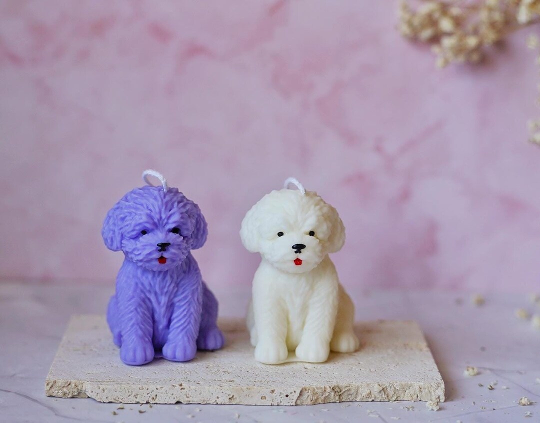 Cavoodle Puppy Dog Candle Gift Luxury Aesthetic Unique Gift Soy Wax ...